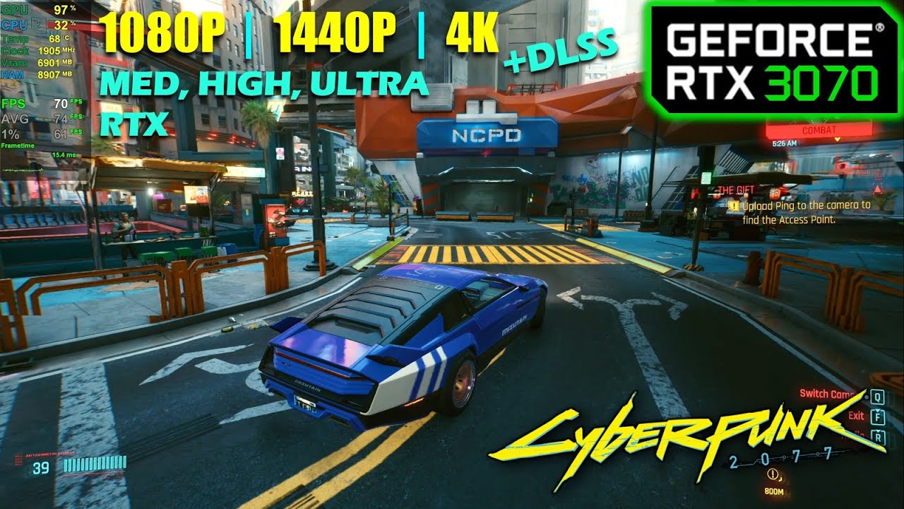 RTX 3070 | Cyberpunk 2077 - 1080p, 1440p, 4K / DLSS & RT Tested ...
