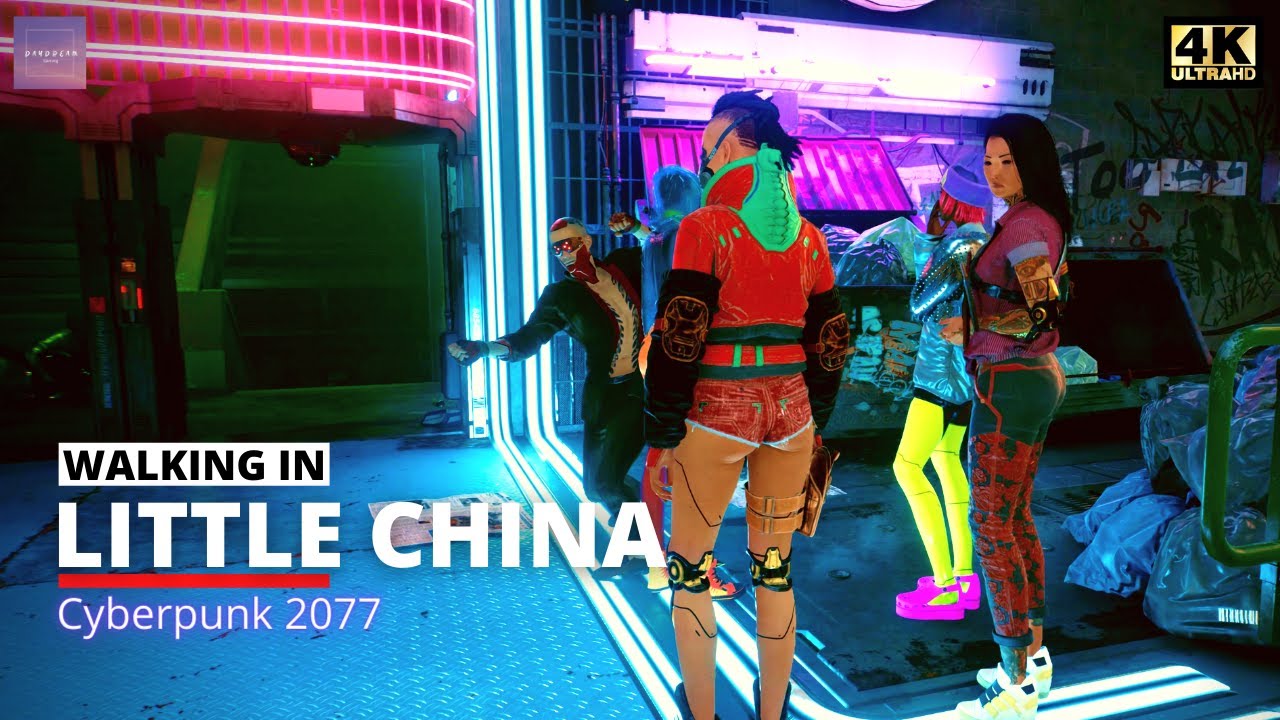 Walking in Little China in Cyberpunk 2077 - Cyberpunk 2077 videos