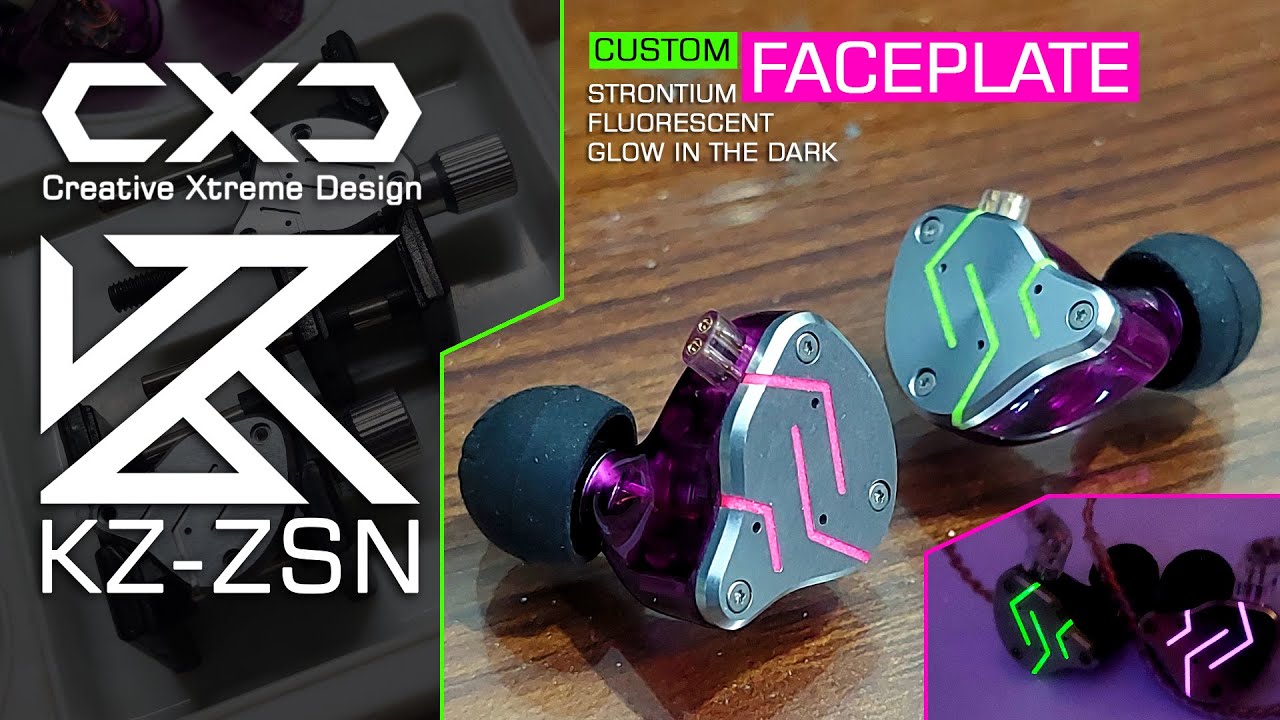 custom FACEPLATE IEM Knowledge Zenit KZ ZSN mod CYBERPUNK 2077 ...