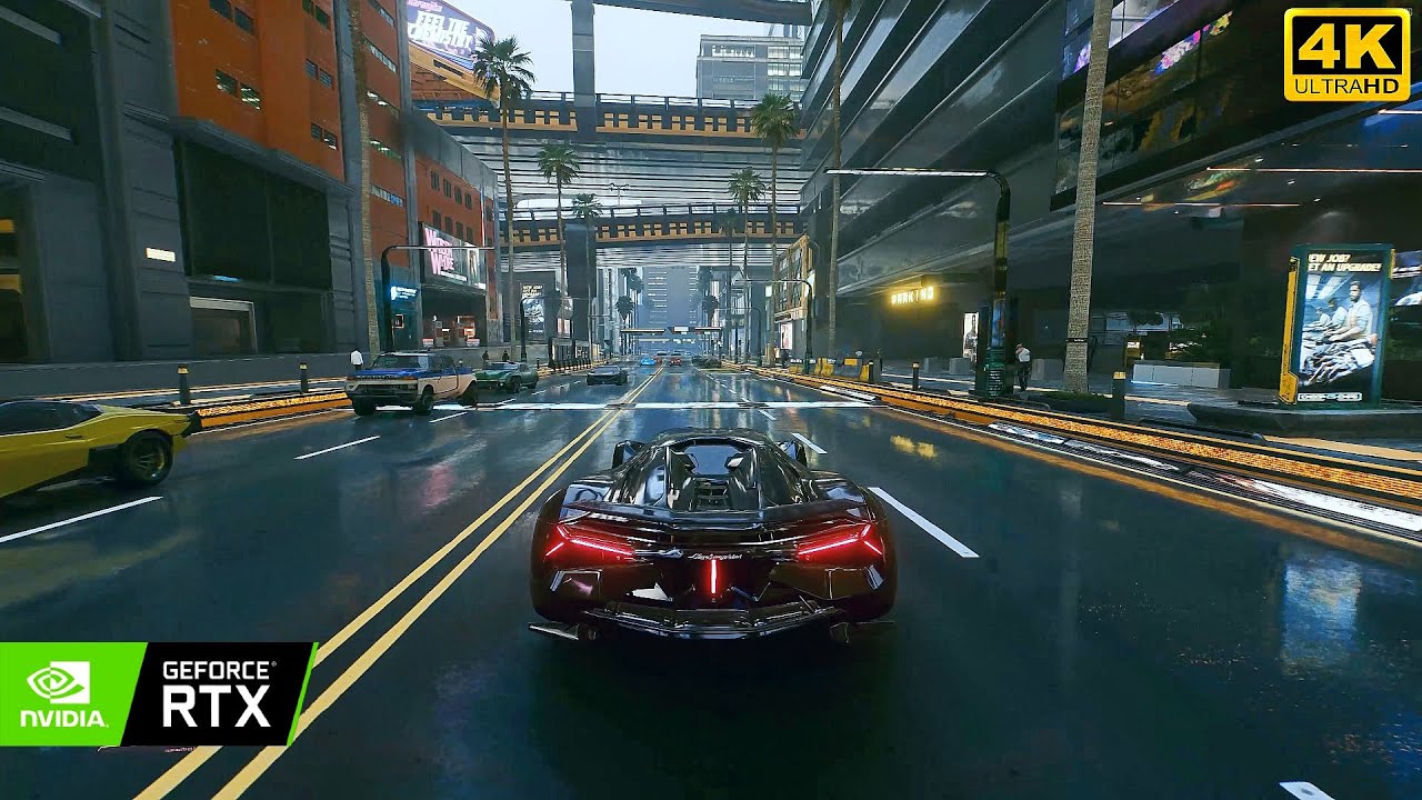 [4K] Cyberpunk 2077 | RTX 3090 DLSS 2.3.7 | Metro Mod and High NPCs ...