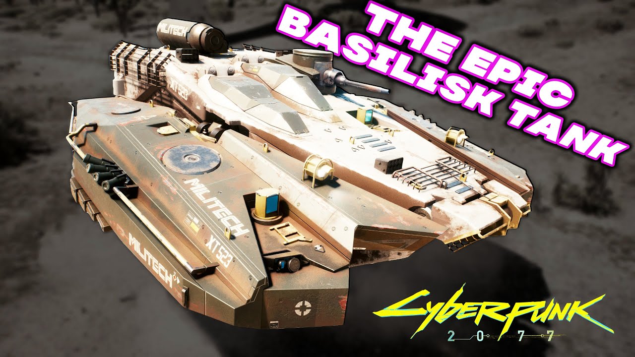 Cyberpunk 2077 - Militech Basilisk How to Get! Rare Tank | NEW! Review ...