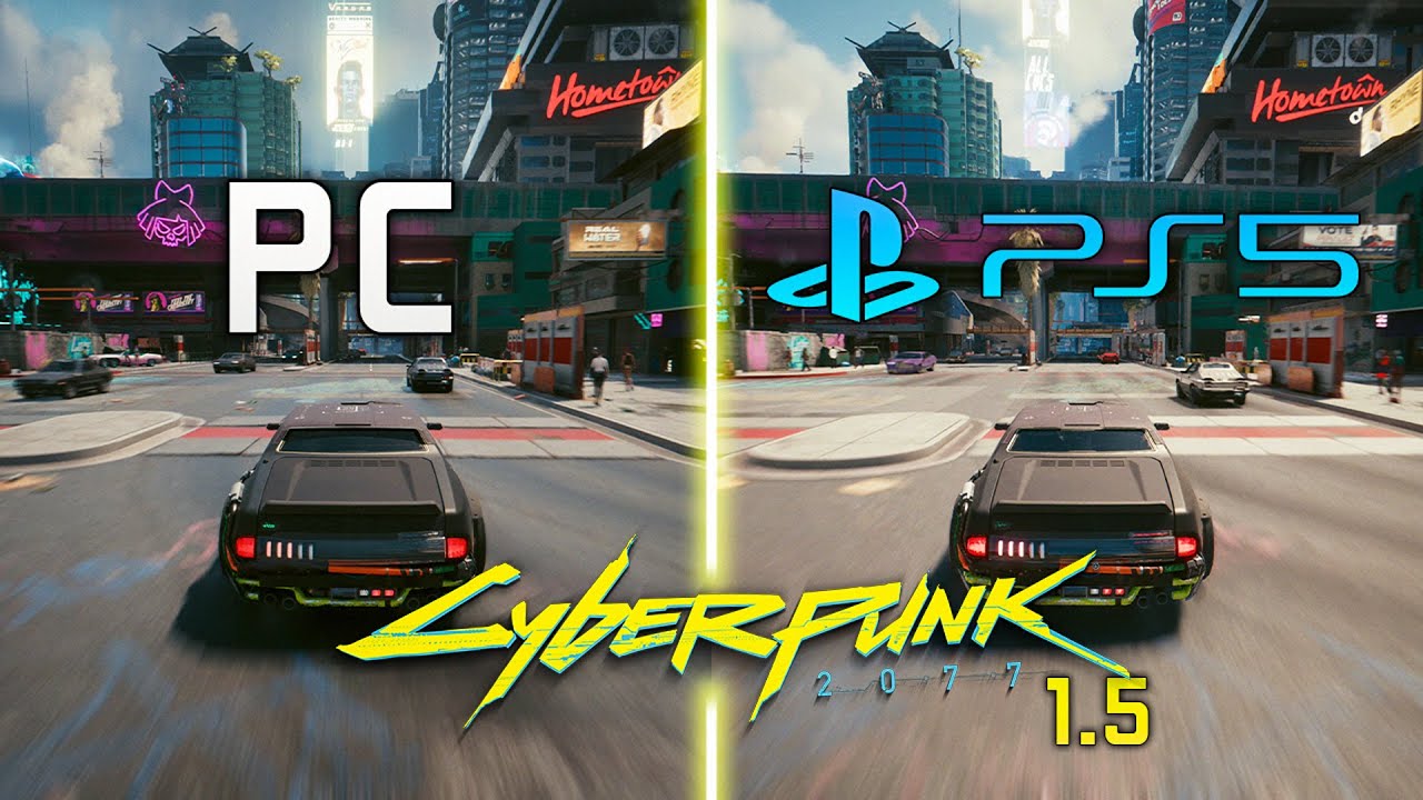 Cyberpunk 2077 : PS5 vs PC // Graphics Comparison (Patch 1.5/Next-Gen ...