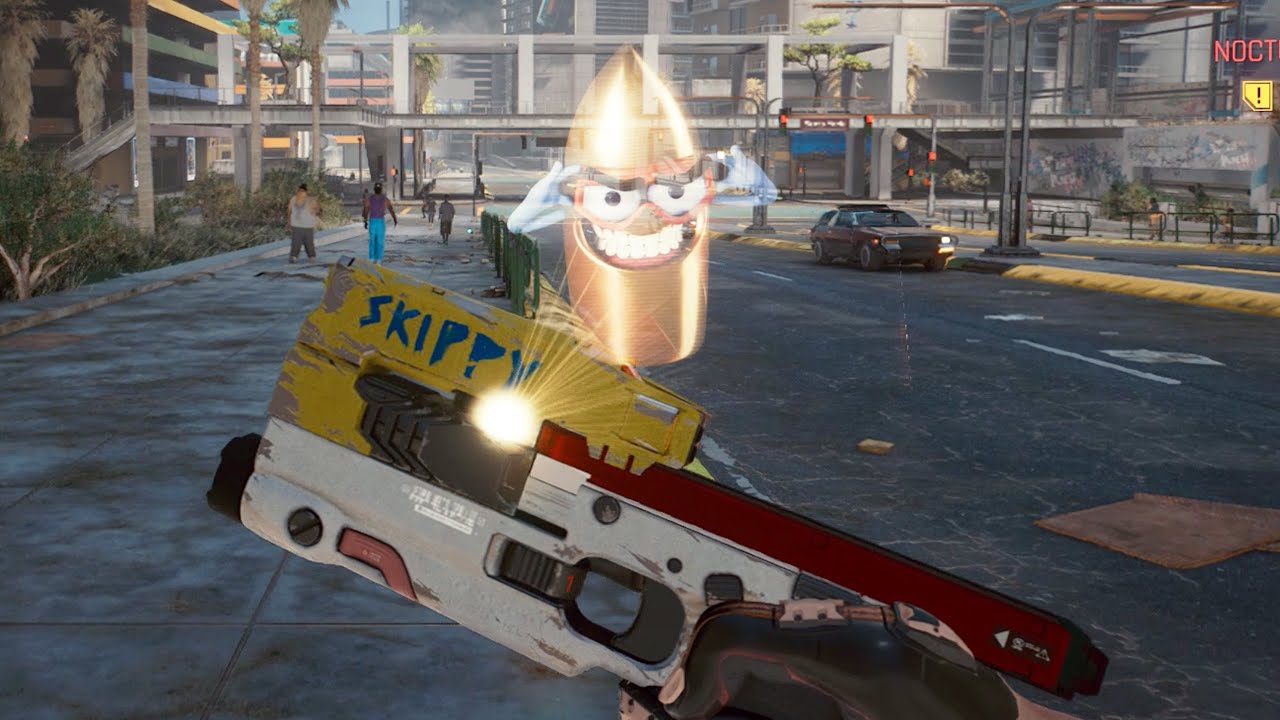 Cyberpunk 2077 - Skippy Gets Upset (Skippy The Talking Gun) - Cyberpunk ...