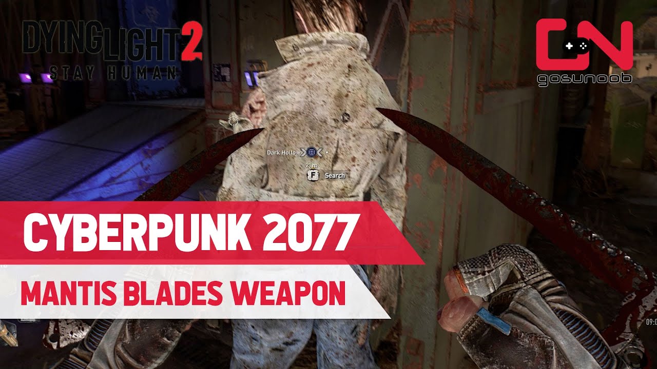 Dying Light 2 Cyberpunk 2077 Easter Egg MANTIS BLADES Weapon Blueprint ...