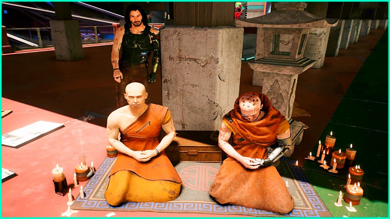 Meeting The Buddhist Monks After Saving Them | Cyberpunk 2077 Game ...