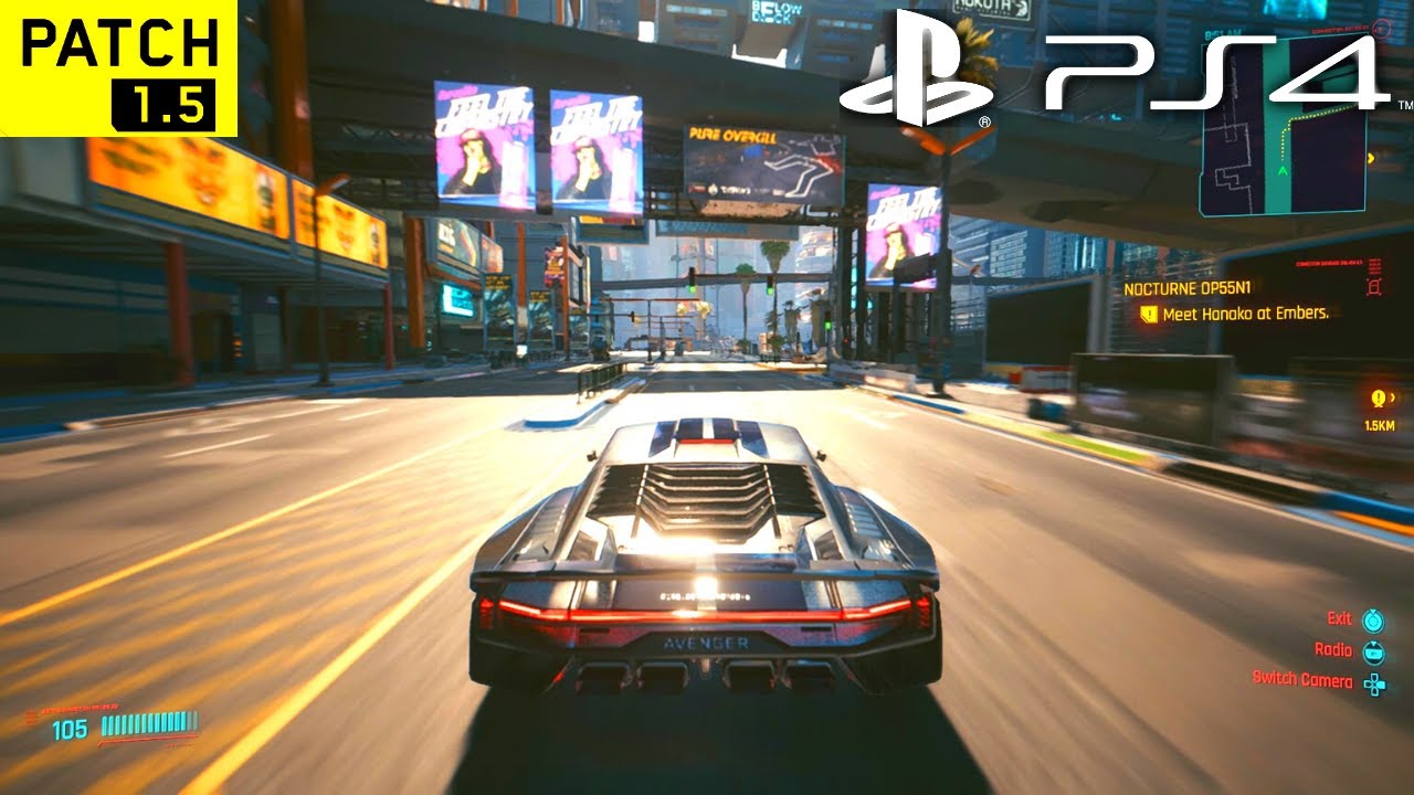 CYBERPUNK 2077 NEW PATCH 1.5 UPDATE - PS4 Slim Gameplay Performance ...