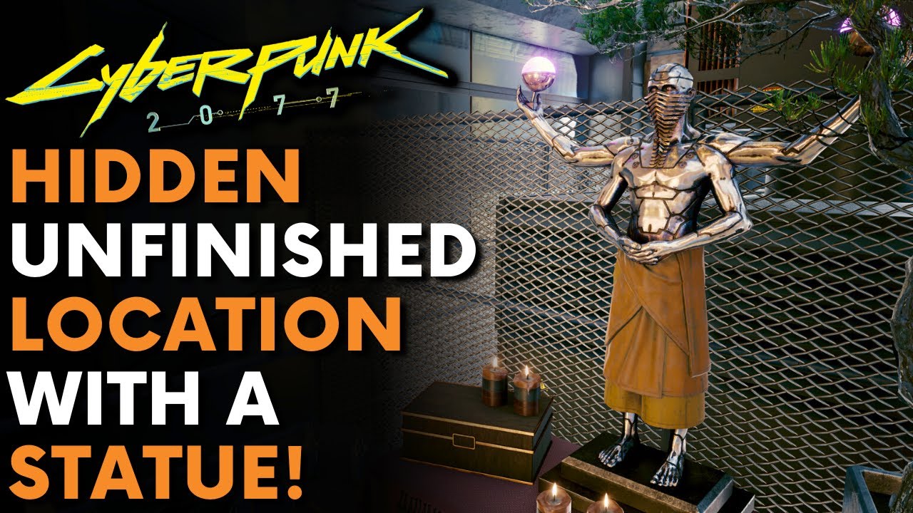 Cyberpunk 2077 - Hidden Unfinished Location with a Statue! | Easter Egg ...