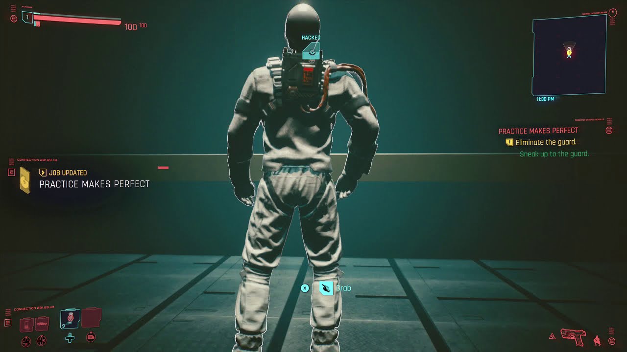 Cyberpunk 2077 Sneak Up to the Guard for Takedown - Cyberpunk 2077 videos