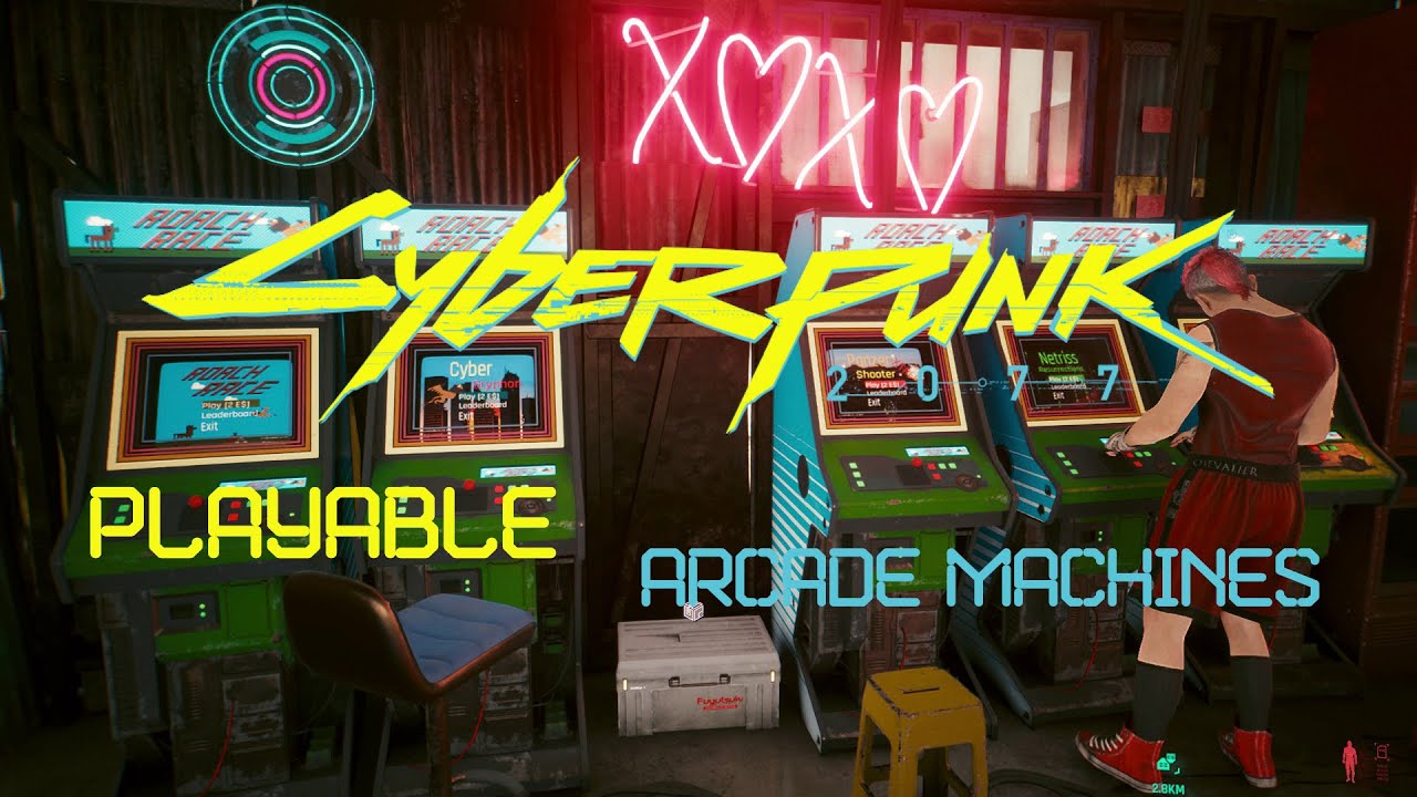 Cyberpunk 2077 Playable Arcade Machines - Cyberpunk 2077 videos