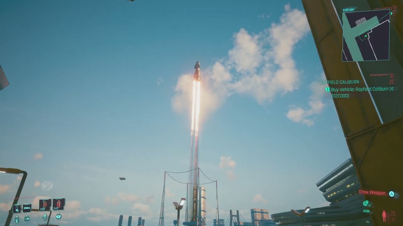 Cyberpunk 2077 Rocket Launching - Cyberpunk 2077 videos
