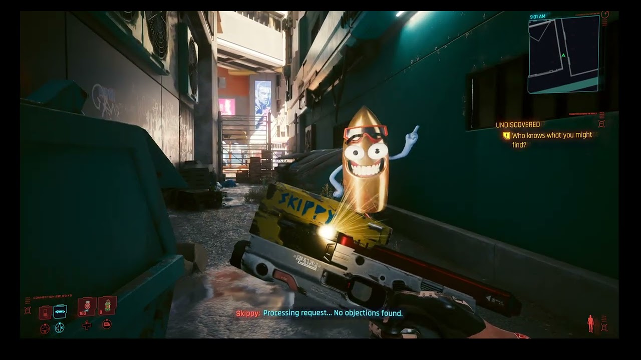 Cyberpunk 2077 - Skippy the talking gun - Cyberpunk 2077 videos