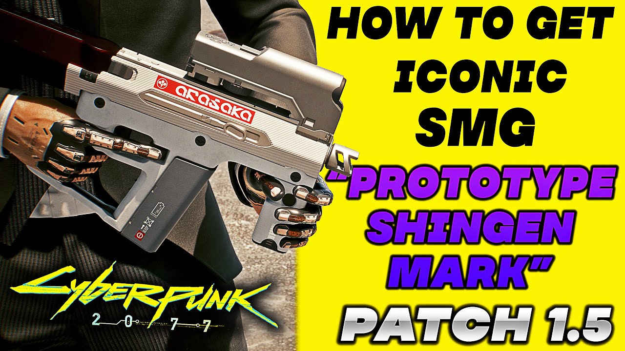 Cyberpunk 2077 : Iconic Smart SMG "PROTOTYPE: SHINGEN MARK V" Rare ...
