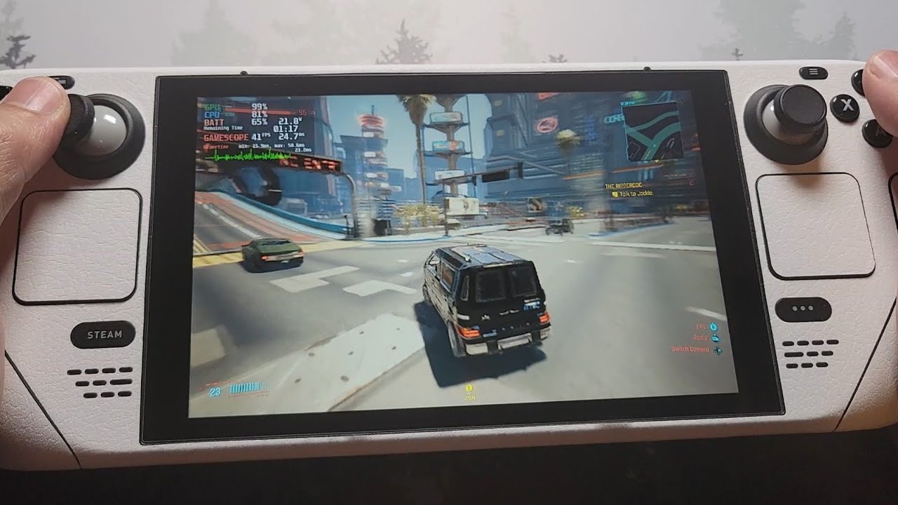 STEAM DECK - Cyberpunk 2077 - 40Hz Gameplay - Cyberpunk 2077 videos