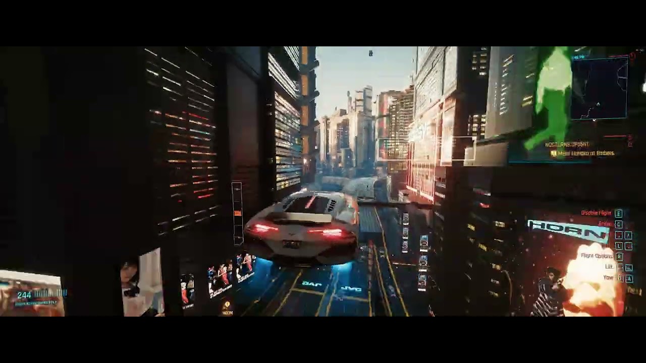 Cyberpunk 2077 - INCREDIBLE flying cars mod - Cyberpunk 2077 videos