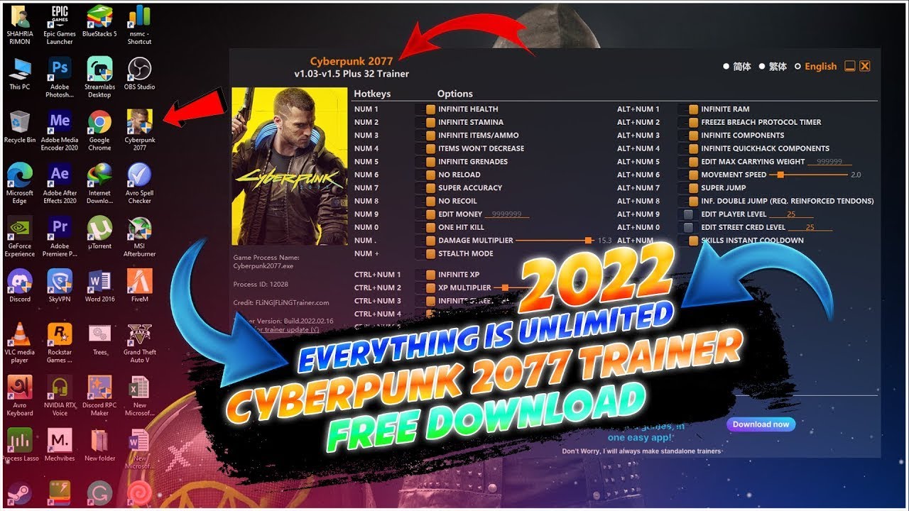 How to install Trainer in Cyberpunk 2077 | Cyberpunk 2077 Trainer ...