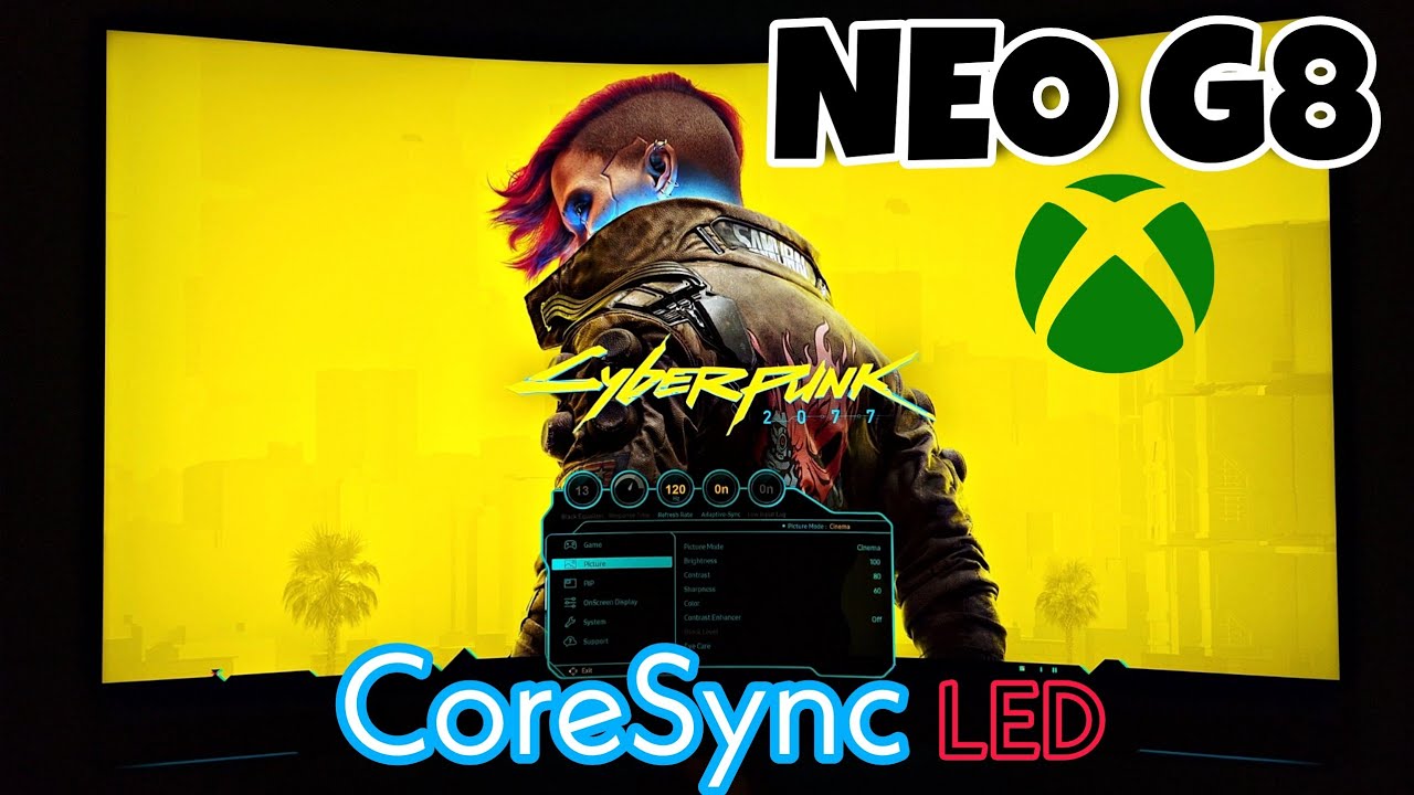 ODYSSEY NEO G8 4K 240hz CoreSync XBOX Cyberpunk 2077 - Cyberpunk 2077 videos