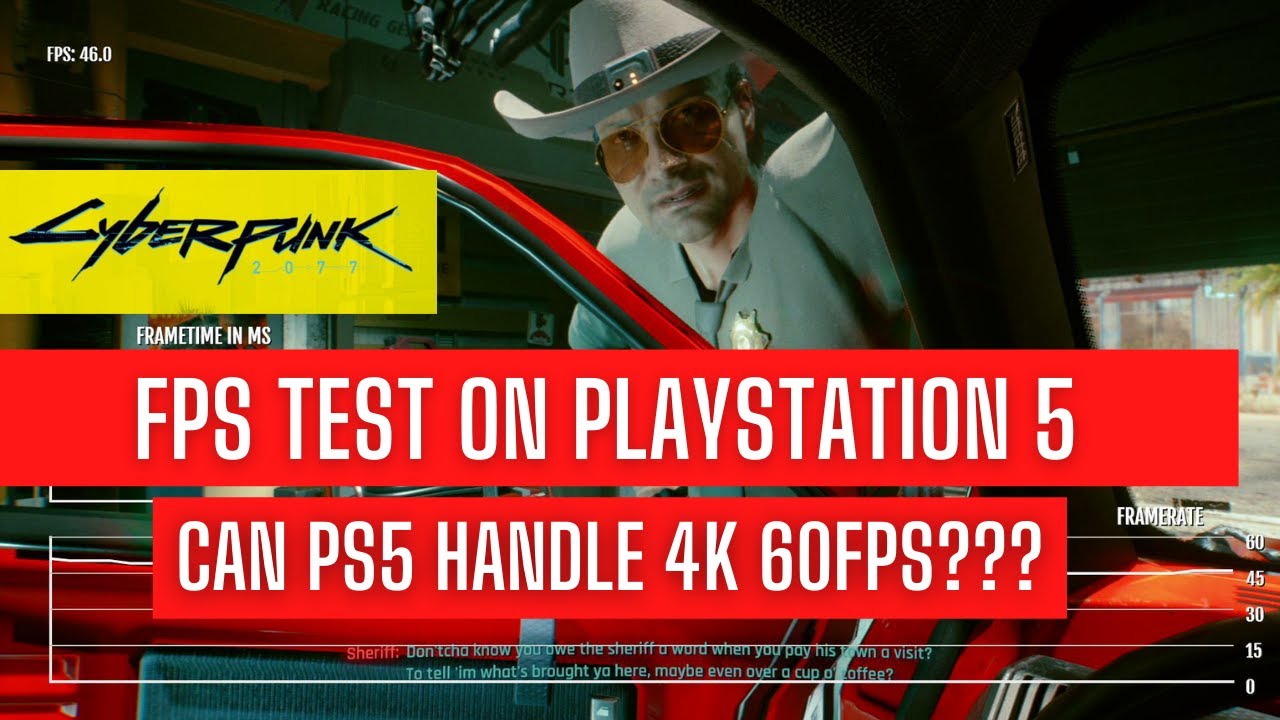 Cyberpunk 2077 FPS TEST ON PS5 - Cyberpunk 2077 videos