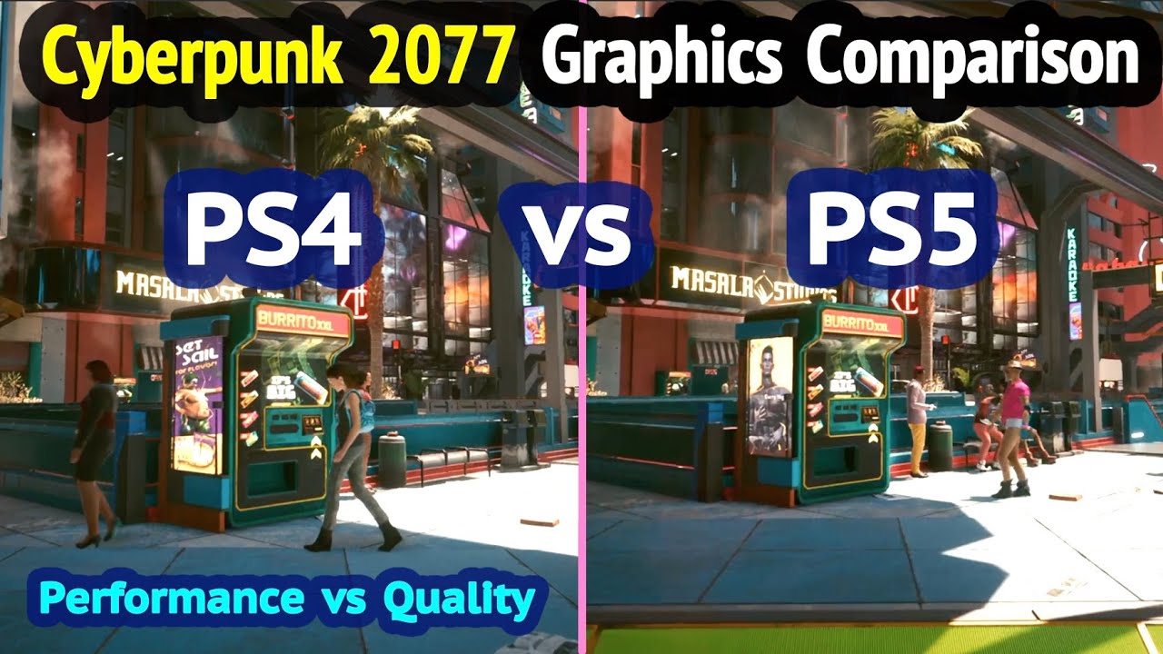 Cyberpunk 2077: PS4 vs PS5 Graphics Comparison (Performance versus ...