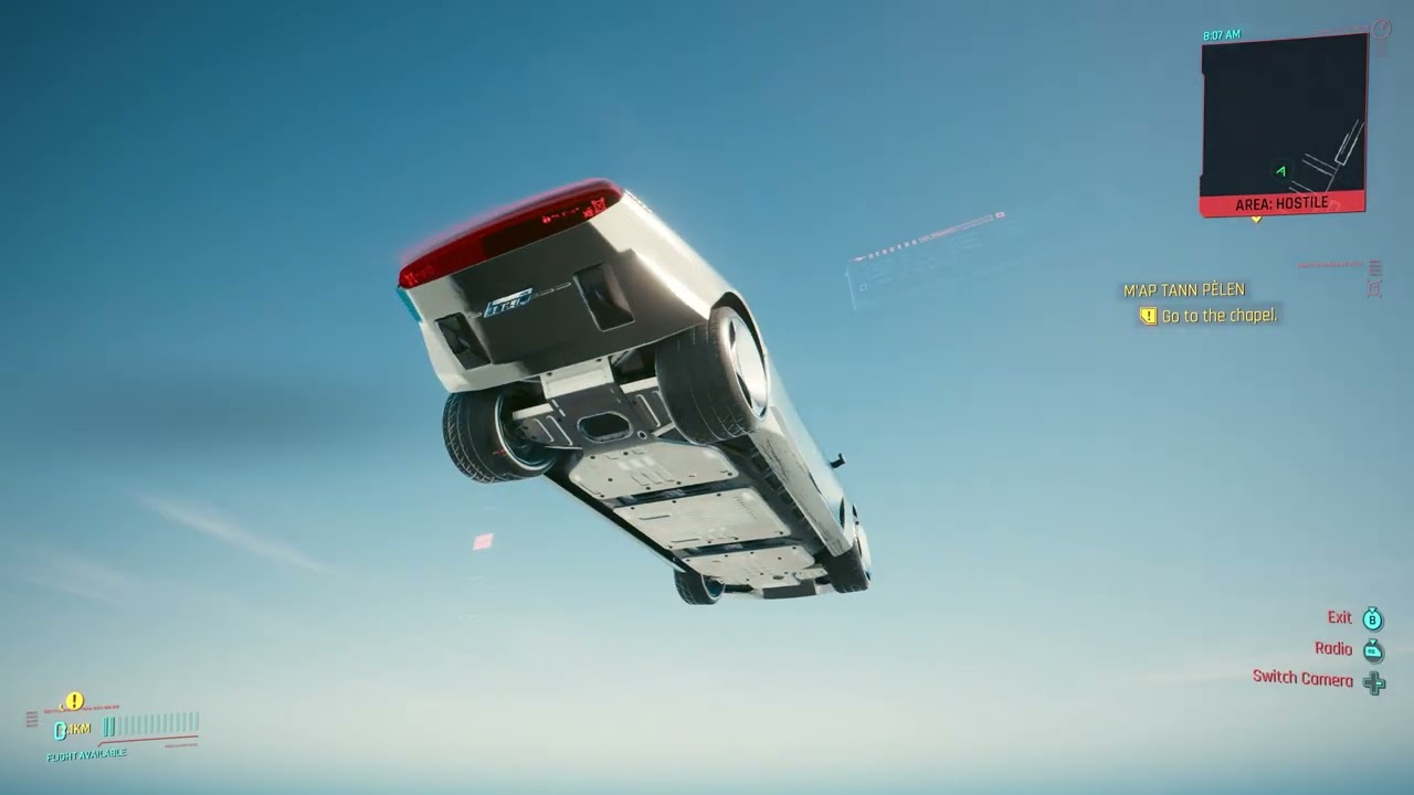 i tried cyberpunk 2077 with flying car mod... - Cyberpunk 2077 videos