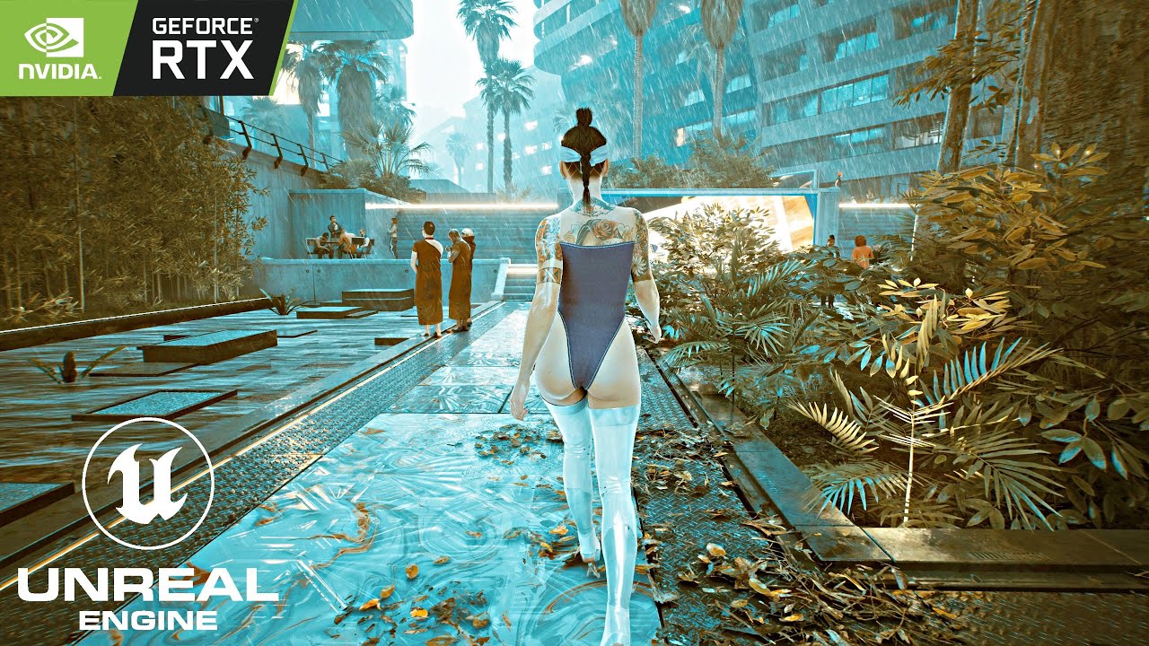 Cyberpunk 2077 "Unreal Engine 5" PSYCHO Ray Tracing 4k Patch 1.6 Level Graphics! RTX 3090 Ti PC ...