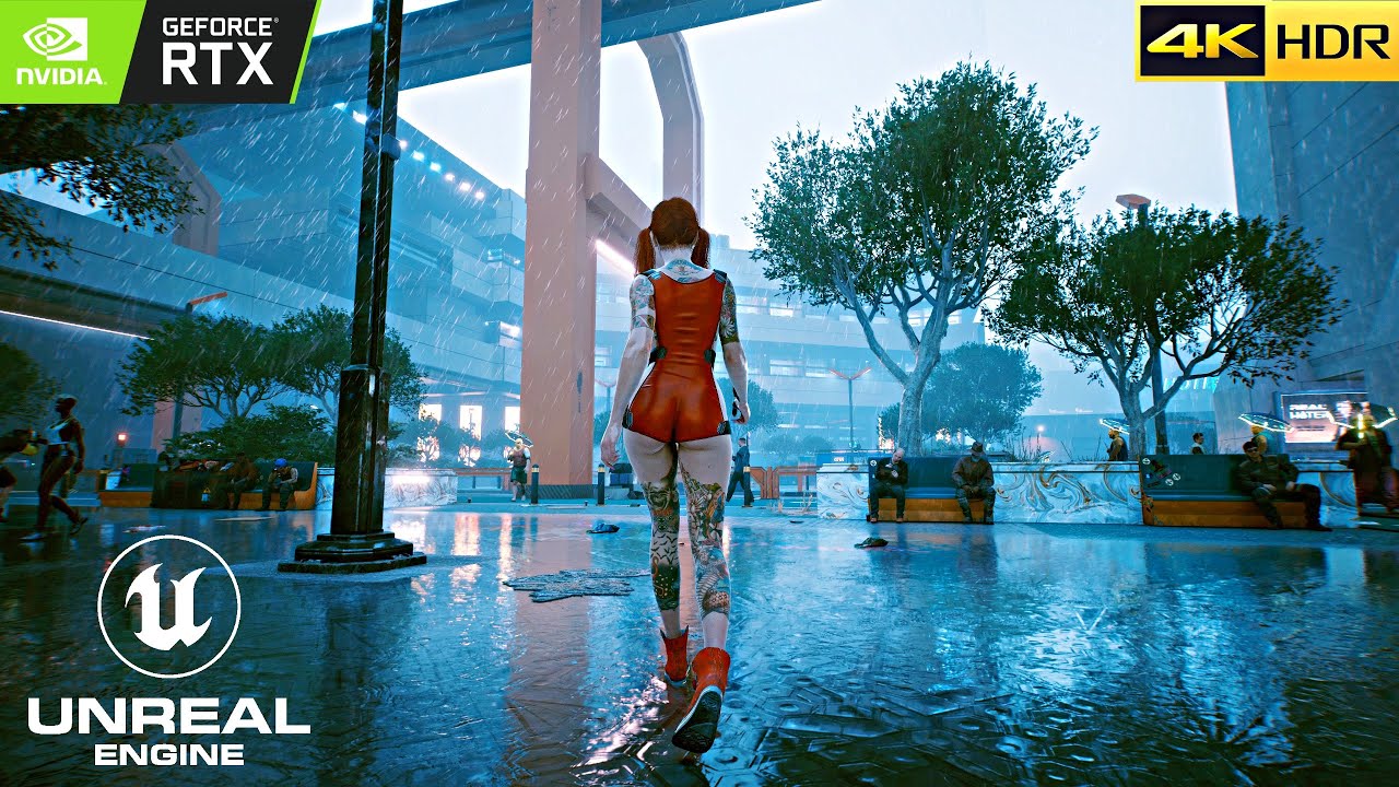 Cyberpunk 2077 "PSYCHO REFLECTIONS" Ray-Tracing UNREAL ENGINE 5 MOD!? RTX 3090 Ti MAX Settings ...