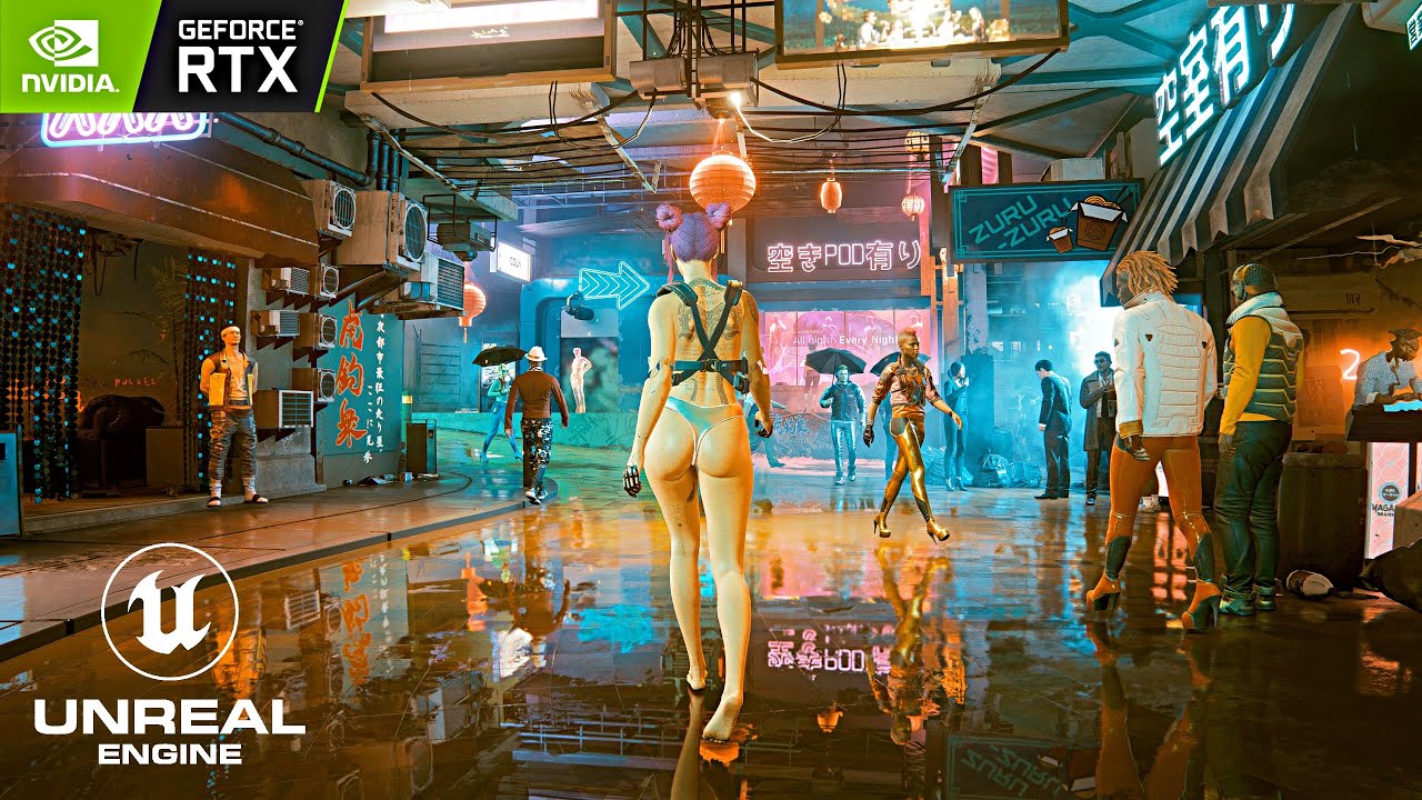 Cyberpunk 2077 "Unreal Engine 5" PSYCHO Ray Tracing 4k Patch 1.6 Level Graphics! RTX 3090 Ti PC ...