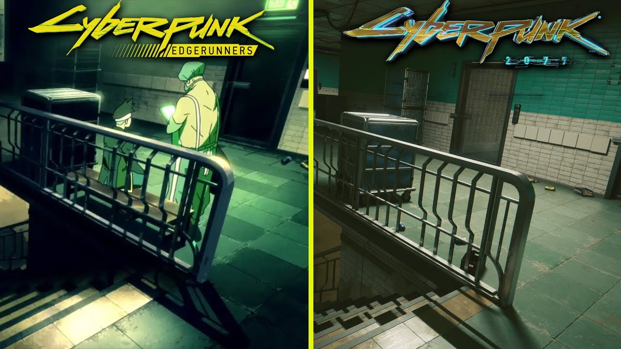 Cyberpunk Edgerunners vs Cyberpunk 2077 - Episode 1 Locations ... Cyberpunk Edgerunners vs Cyberpunk 2077 - Episode 1 Locations ...