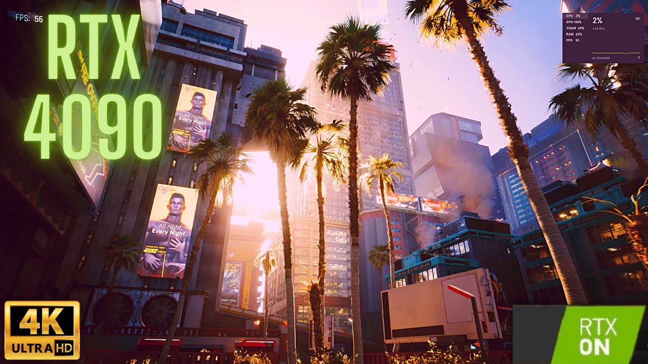 Cyberpunk 2077 RTX 4090 ~ 4K Ray Tracing (Psycho Settings) - Cyberpunk ...