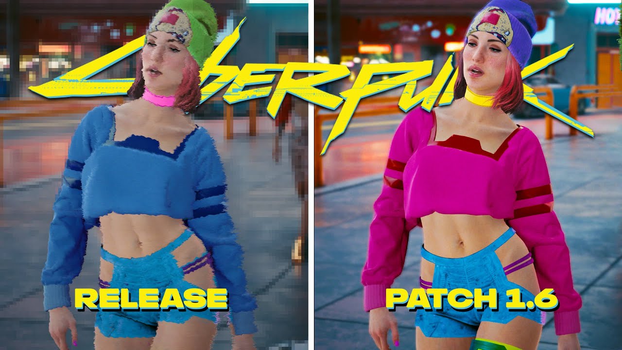 Cyberpunk 2077 | Release Vs Patch 1.6 - Details COMPARISON - Cyberpunk ...