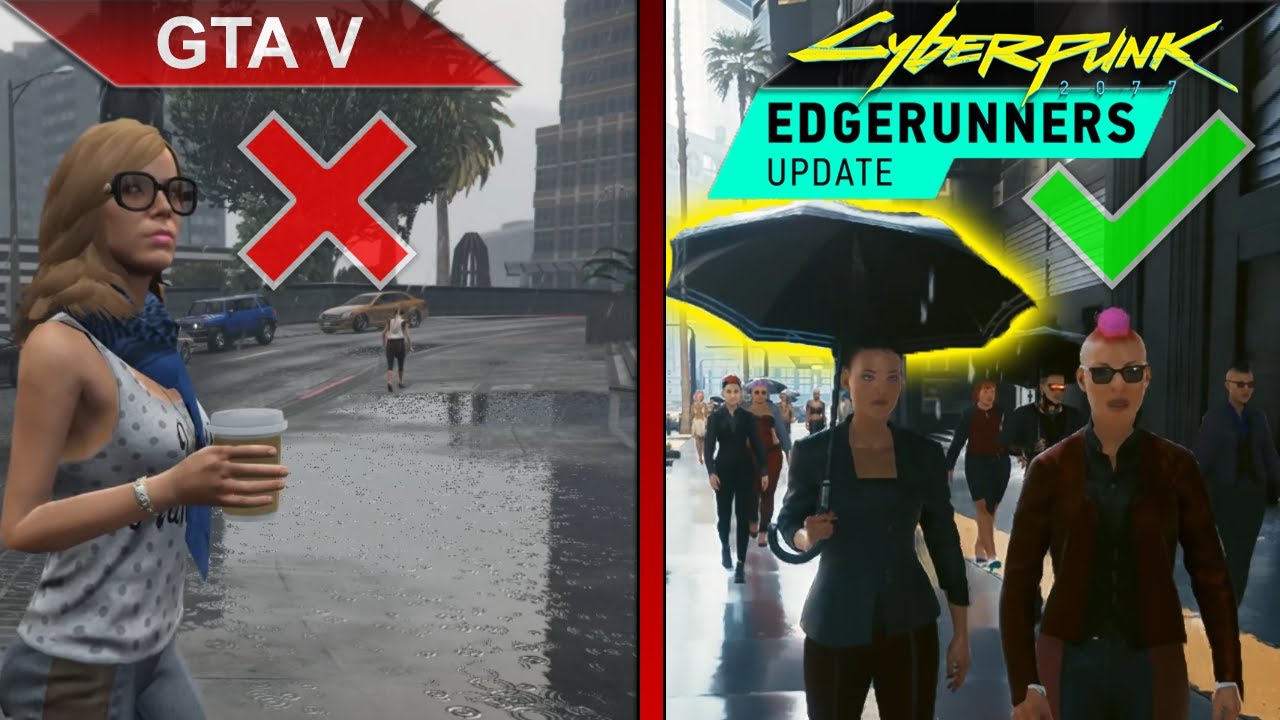 THE BIG COMPARISON 3 | GTA V vs. Cyberpunk 2077 | PC | ULTRA ...