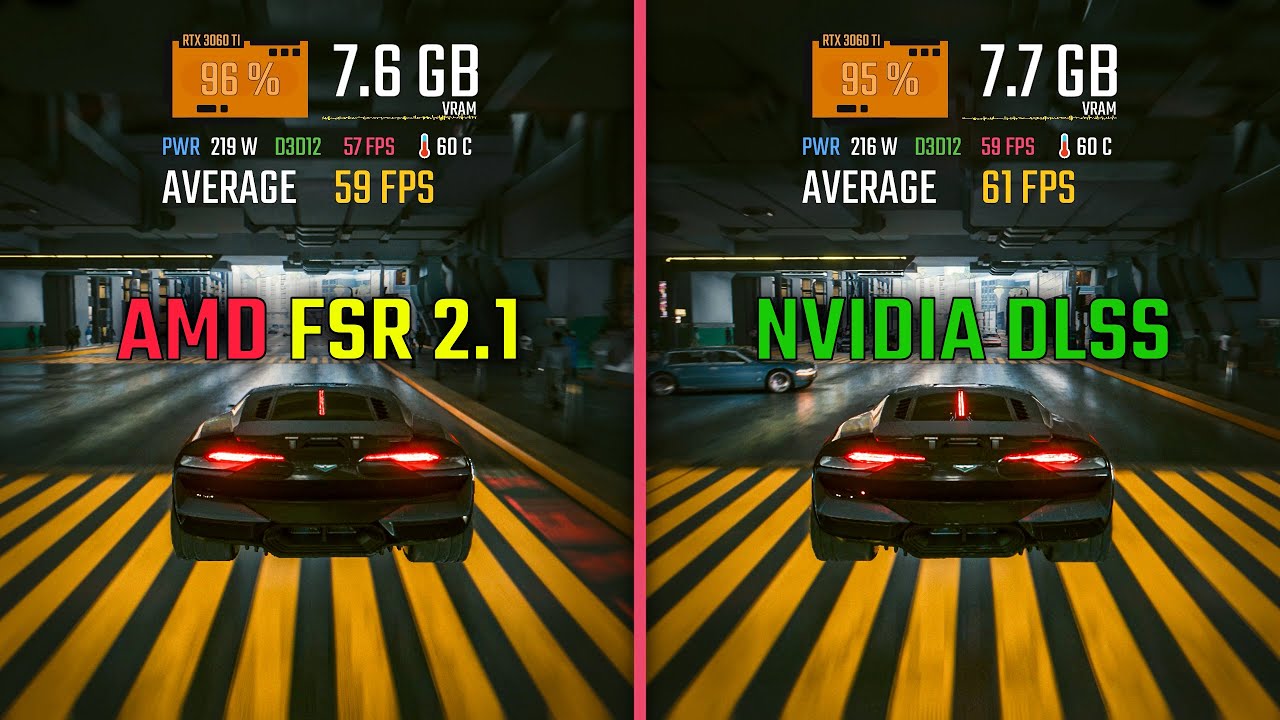 Cyberpunk 2077 AMD FSR 2.1 vs. Nvidia DLSS (FSR 2.1 vs. DLSS ...