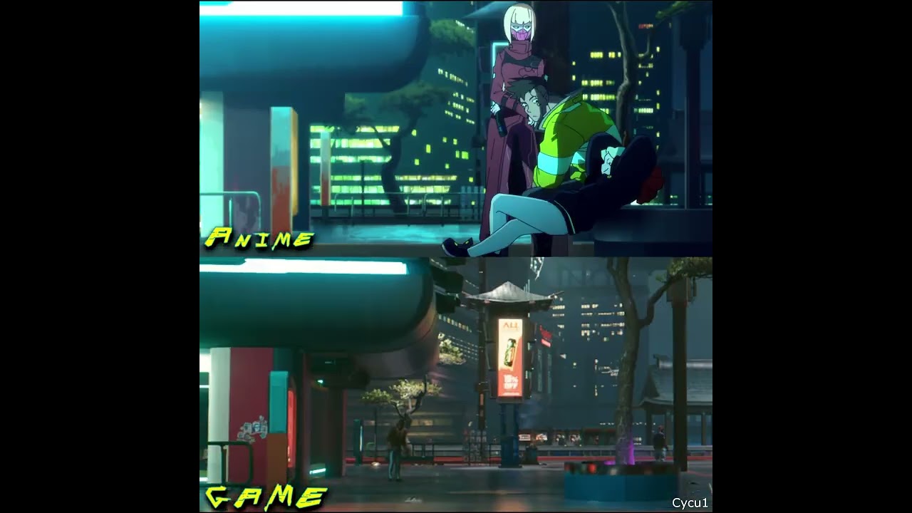 Cyberpunk Edgerunners vs Cyberpunk 2077 Episode 7 Locations Comparison ... Cyberpunk Edgerunners vs Cyberpunk 2077 Episode 7 Locations Comparison ...