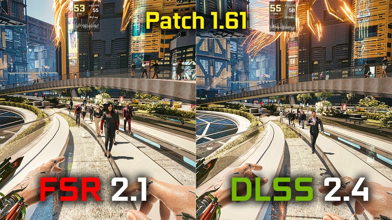 DLSS vs FSR 2.1 Cyberpunk 2077 - Patch 1.61 | Performance/Quality Comparison - Cyberpunk 2077 videos
