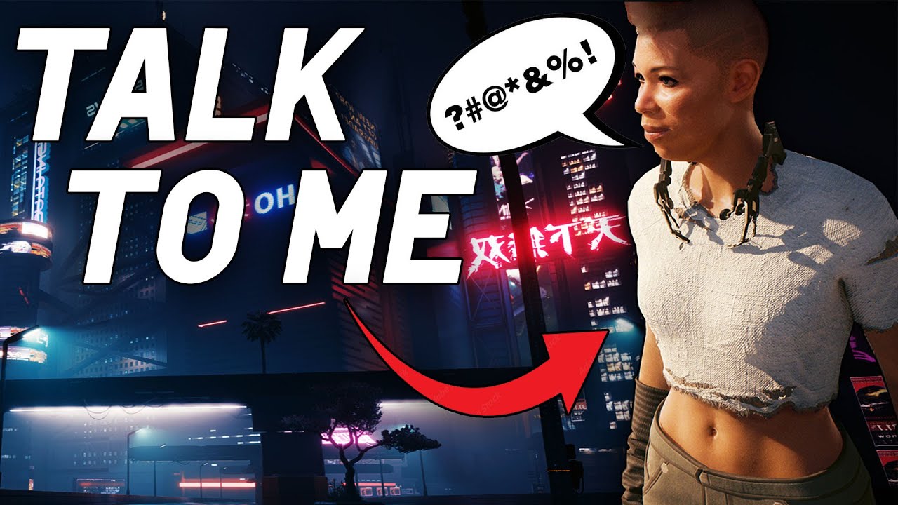 Dynamic Npc Dialogue In Cyberpunk 2077 Update 1 6 Mod Showcase Cyberpunk 2077 Videos
