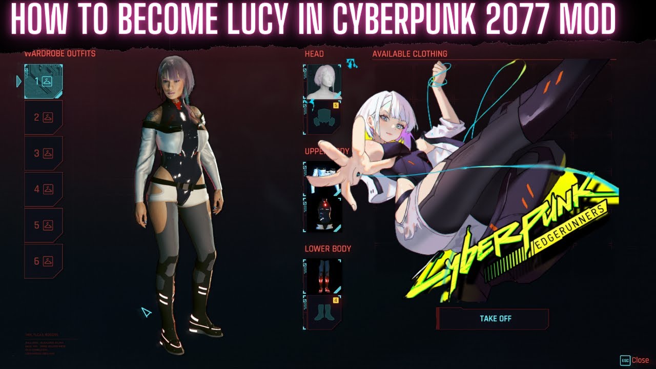 Look Like Lucy in Cyberpunk 2077 From the Start! - Cyberpunk 2077 videos