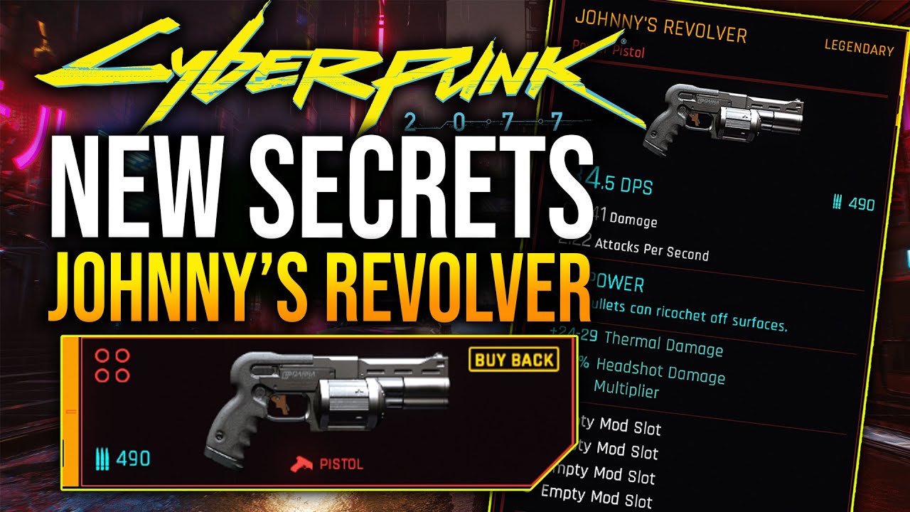 NEW SECRET Johnny Silverhand Revolver in Cyberpunk 2077 Latest PATCH 1. ...
