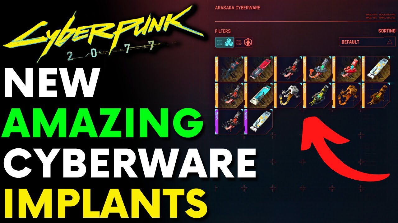 Brand New Cyberware Implants - Cyberpunk 2077 Mod - Cyberpunk 2077 videos