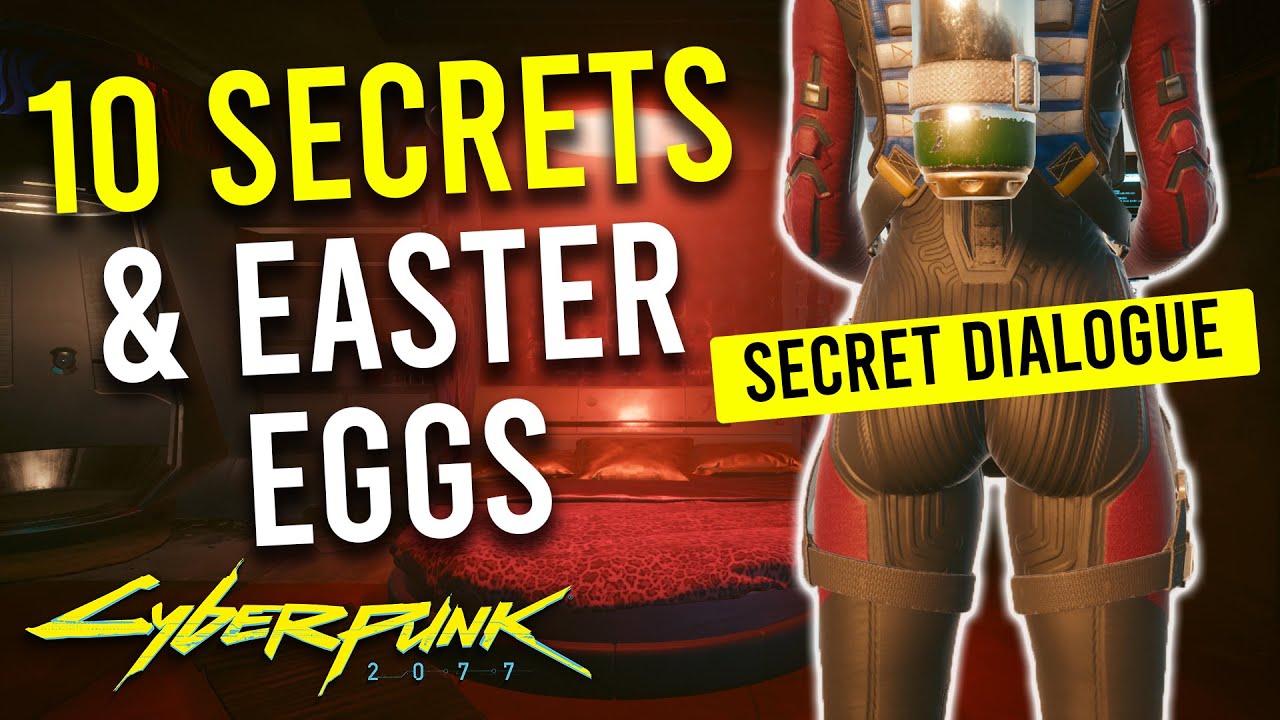 Cyberpunk 2077 - 10 EASTER EGGS & SECRETS You May Have Missed - Cyberpunk 2077 videos