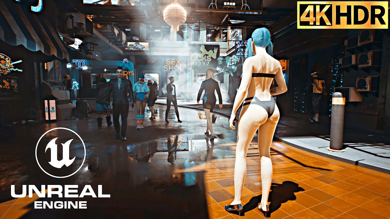 Cyberpunk 2077 UNREAL ENGINE 5.1 Lighting Update!? RTX 4090 Next Gen Graphics Mod PC Gameplay ...