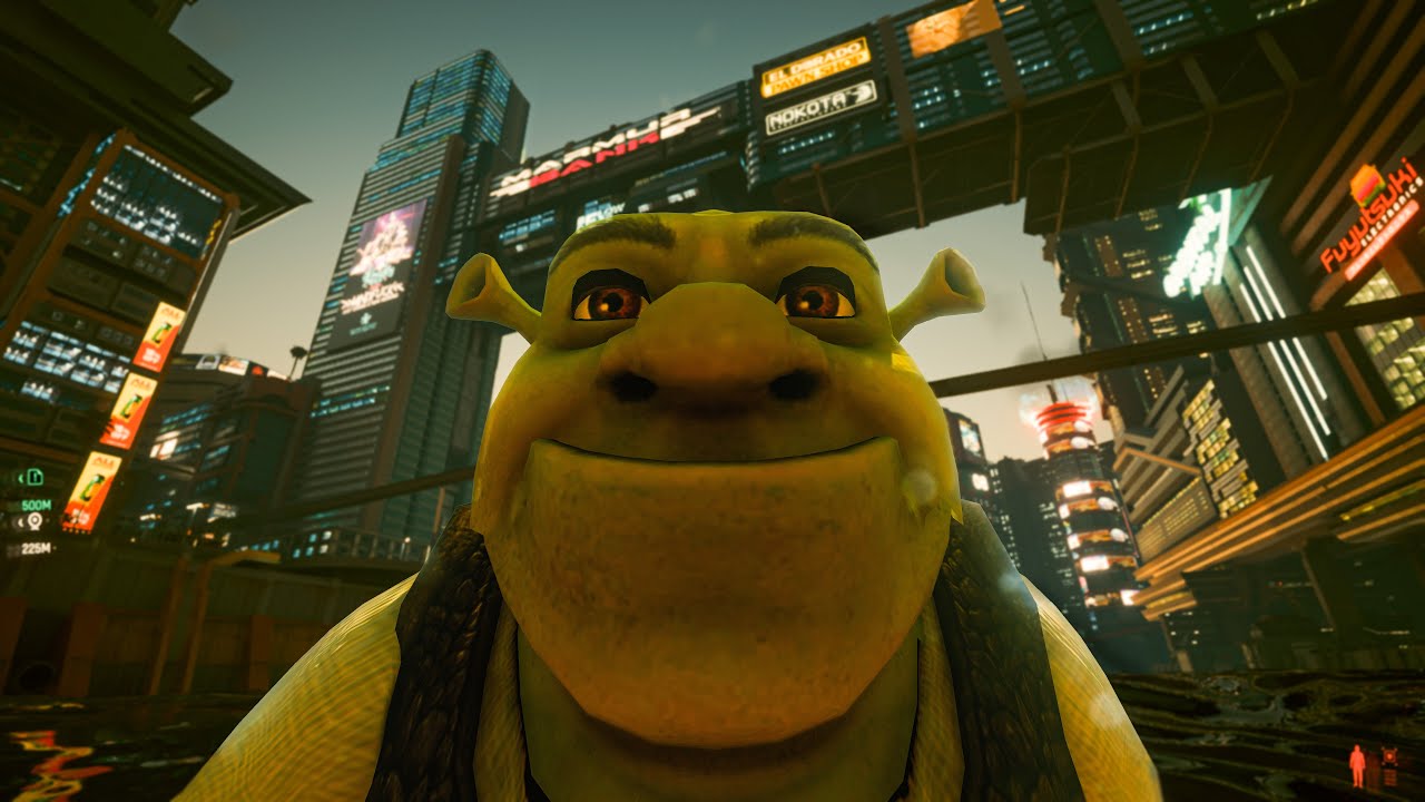 Shrek in Cyberpunk 2077 - Cyberpunk 2077 videos