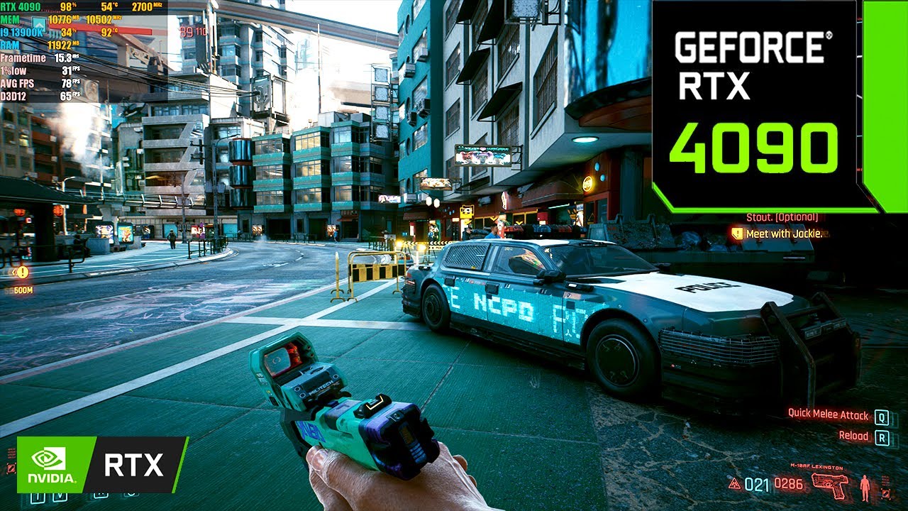 Cyberpunk 2077 : RTX 4090 24GB ( 4K Maximum Settings RTX ON / DLSS ON ...