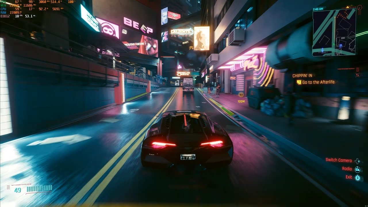 Cyberpunk 2077 4K 8K Tested Max Settings Psycho Ray Tracing Asus Strix ...