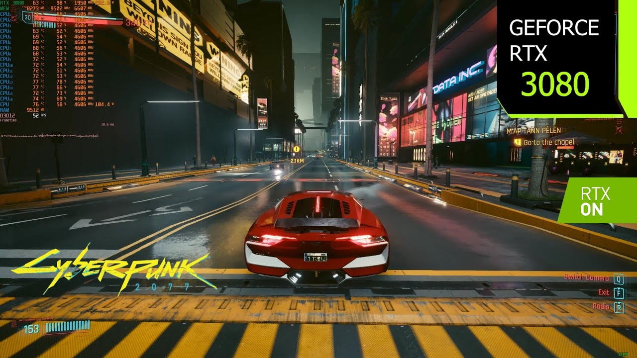 Cyberpunk 2077 | RTX 3080 4K DLSS 2.5.1 Performance | Ray Tracing Ultra ...