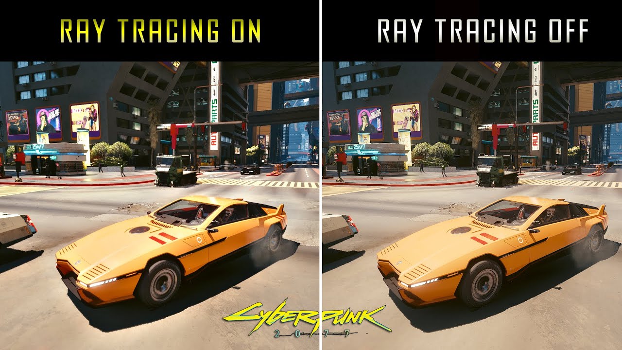 Cyberpunk 2077 | RX 6600 | 1080p Ray tracing ON/OFF | FSR 2.1 ...