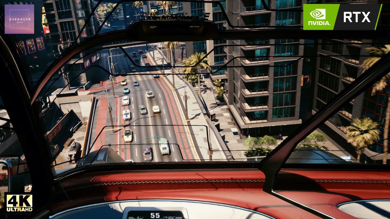 Cyberpunk 2077 Relaxing Flying Car Tour around the Night City | 4K ...