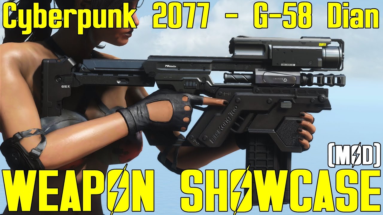 Fallout 4: Cyberpunk 2077 - G-58 Dian - Weapon Mod Showcase - Cyberpunk ...