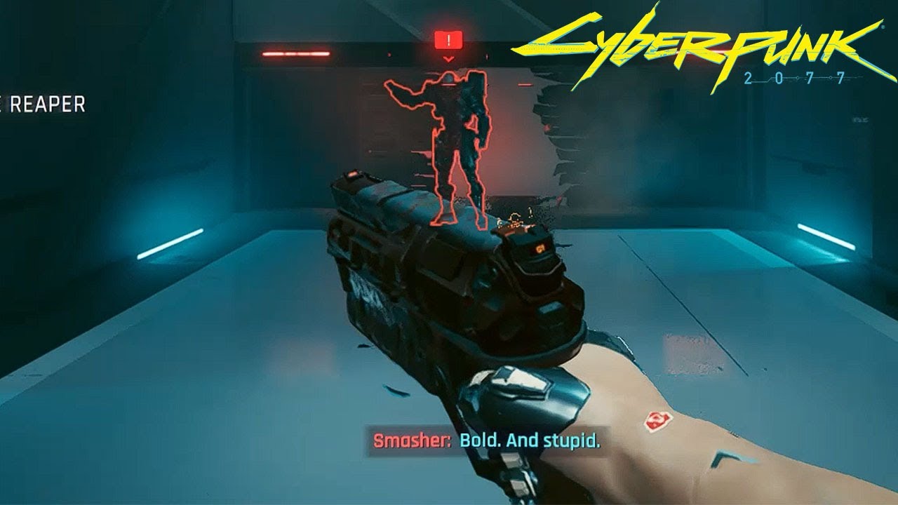 Comrade's Hammer gun VS Adam Smasher - Cyberpunk 2077 - Cyberpunk 2077 videos