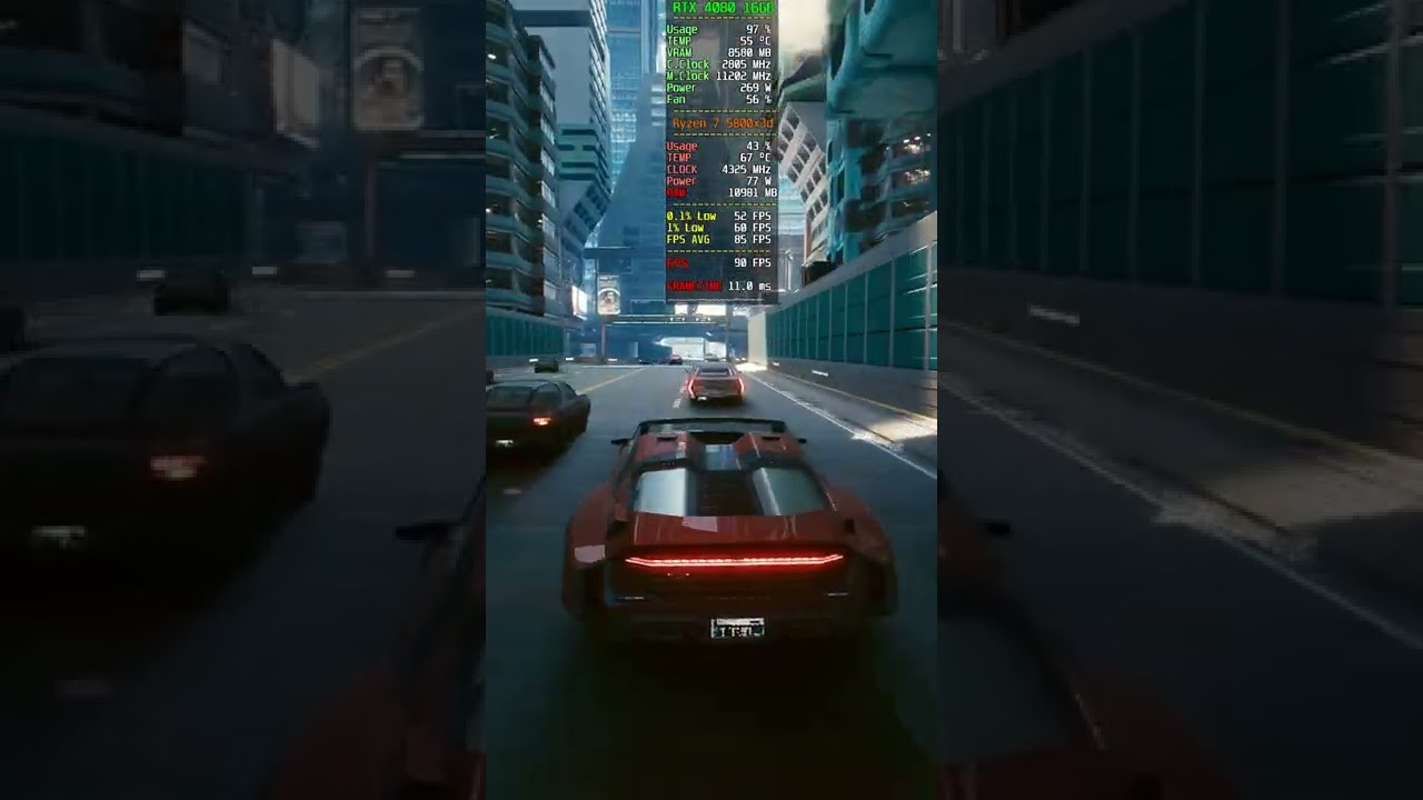 RTX 4080 on Cyberpunk 2077 - 2K Max Settings - Cyberpunk 2077 videos