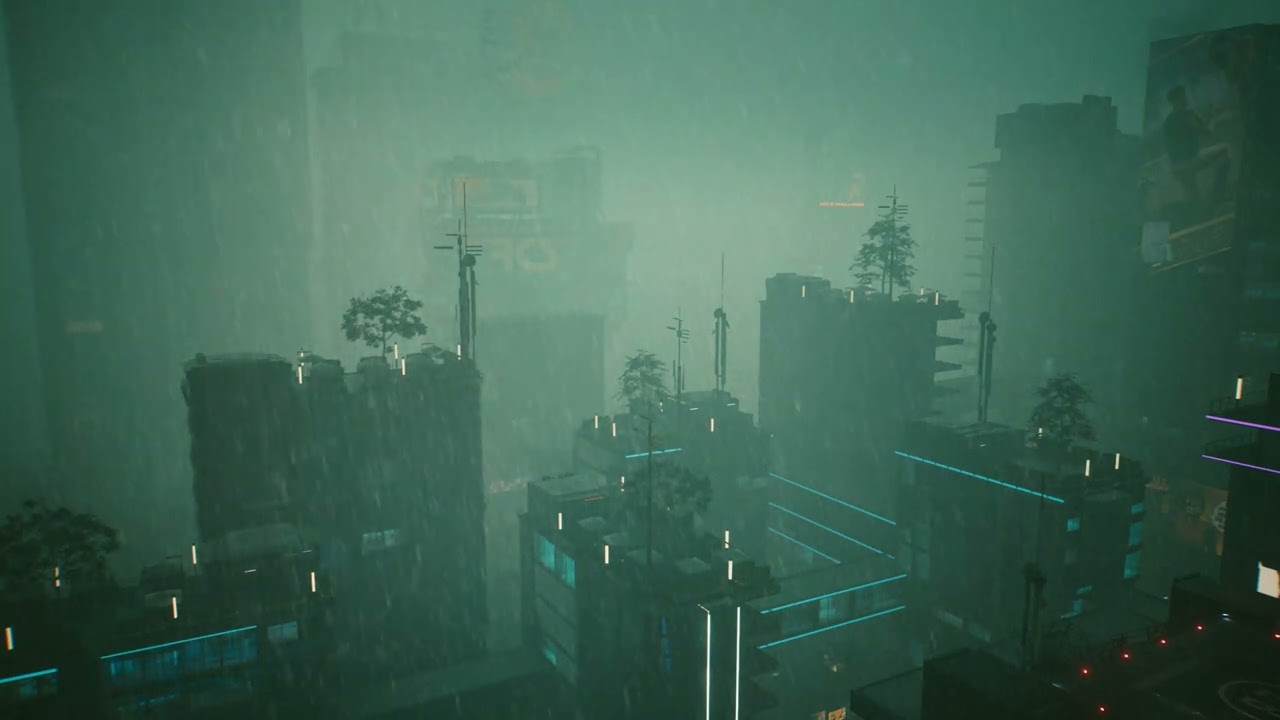 Rain On Window - Cyberpunk 2077 Theme Live Wallpaper 4K - Bladerunner ...