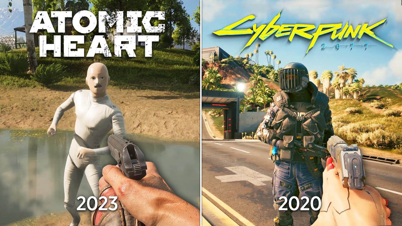 Atomic Heart vs Cyberpunk 2077 - Physics and Details Comparison ...